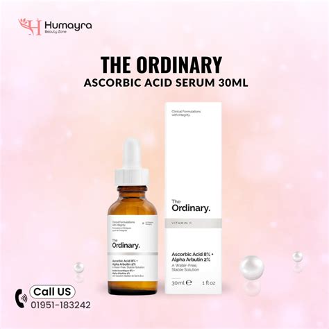 The Ordinary Ascorbic Acid 8 Alpha Arbutin 2 Serum 30ml Humayra