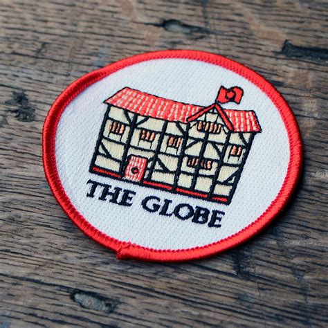 Cartoon Globe Sew On Patch Shakespeares Globe