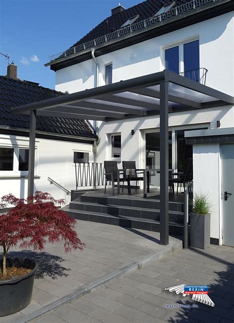 Ein Alu Terrassendach Der Marke Rexopremium 5m X 4m Mit Makrolon Uv 2 1630 Stegplatten In