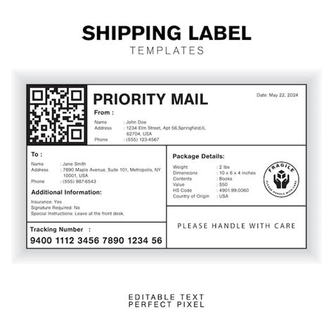 Shipping Label Design Images Free Download On Freepik