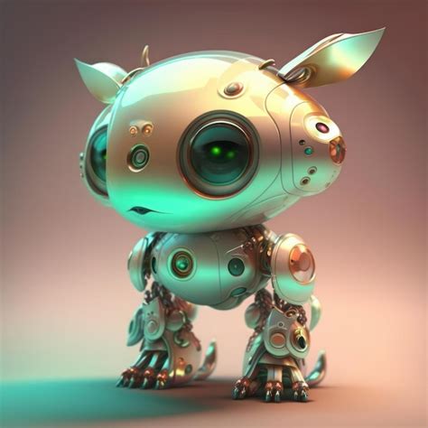 Premium Ai Image Chat Gpt Cute Robot Mascot Character