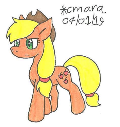 Applejack Eyebrow Raised By Cmara On Deviantart