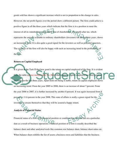 Financial Statment Analysis Essay Example Topics And Well Written