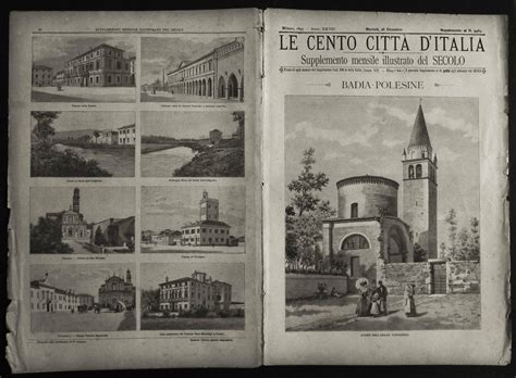 1893 Le Cento Citta Ditalia Badia Polesine Rovigovenetoetna