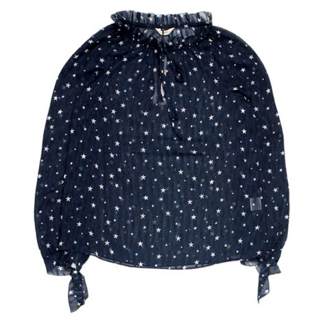 Hush Navywhite Star Sherilyn Blouse Shop From Crisis Online
