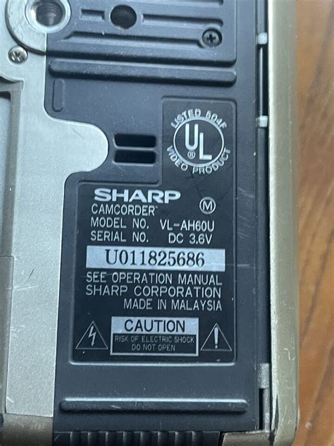 Sharp Viewcam Vl Ah160u Hi 8 Analog Camcorder 8mm Video8 Transfer