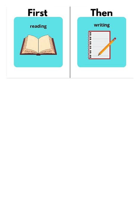 First Then Visuals Pre Made By Christinas Creations Tpt