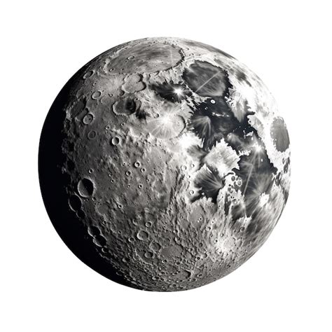 Premium Photo The Moon Isolated On White Background