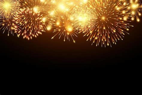 Gold Fireworks Vector Art Icons And Graphics For Free Download