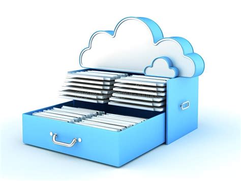 Cloud Data Storage Database Cloud Computing Concept Stock