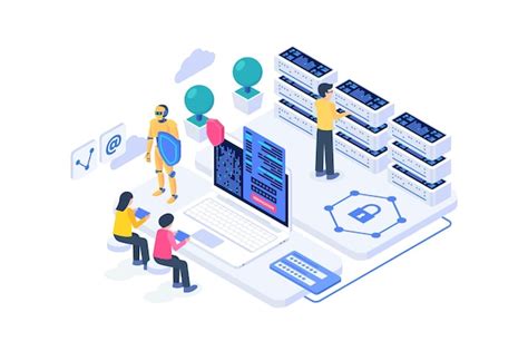 Premium Vector Isometric Cyber Security Concept