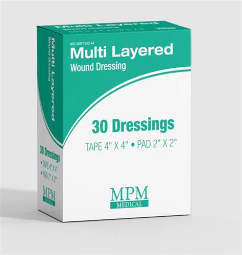 Multi Layered Bordered Composite Dressing Mp00072c Mp00074c Mp00076c