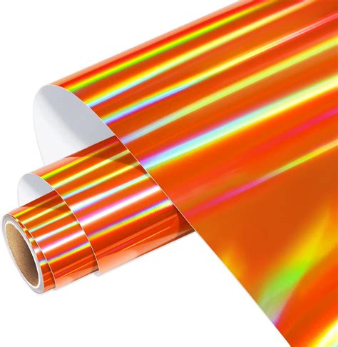 Wrapxpert Holographic Vinyl Roll Orange Holographic