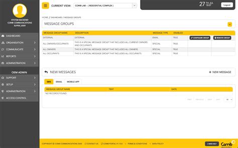 Comb Portal New Comb Communications