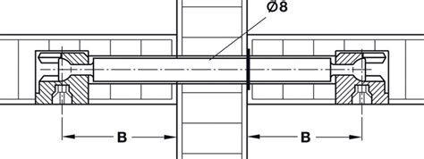 Double Goujon Dassemblage Diamètre De Perçage 8 Mm Batifer