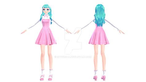 Mmd Model Dl Miku Highlight Request By Shyuugah On Deviantart