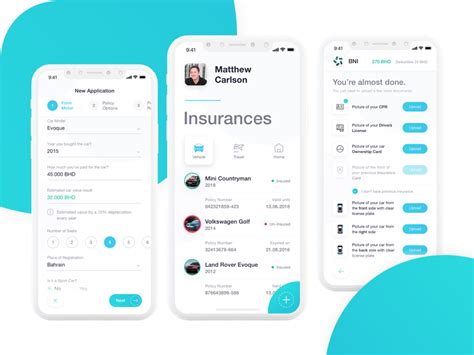 insurance app banking app insurance mobile app design