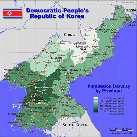 Map Of North Korea Country