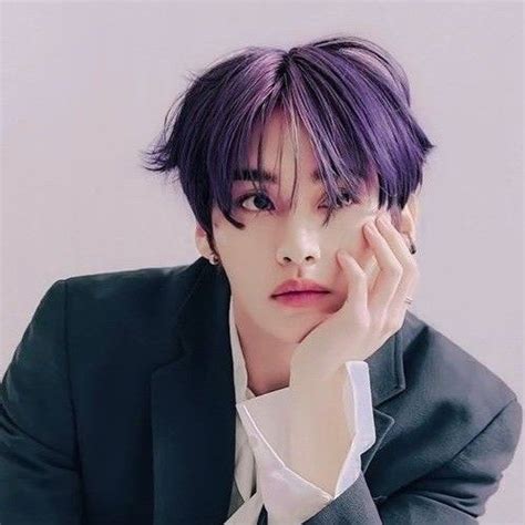 Purple Hair Minho Lee Know Purple Hair Lee Know Minho Lee Know 3