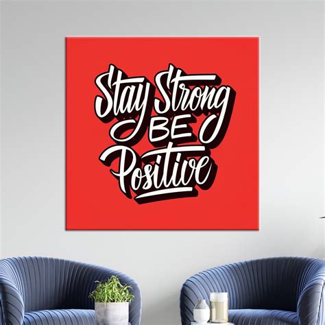 Glass Wall Decor Positive Quote Art Motivational Canvas