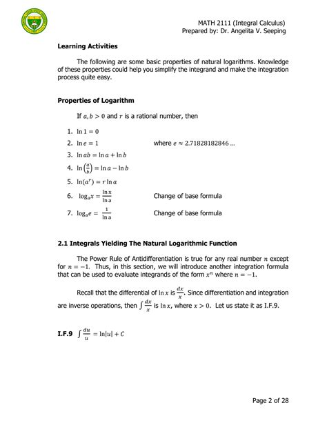 Solution Module 2 Integral Calculus Studypool
