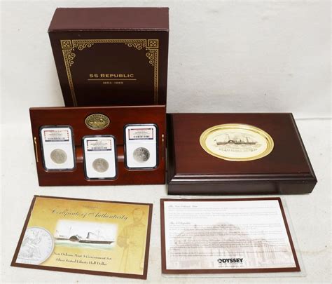 Ss Republic Shipwreck Us Silver Coin Half Dollar Ngc Seated Liberty