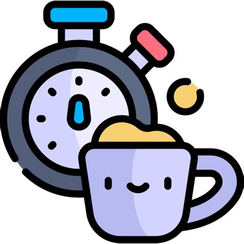 Timer Kawaii Lineal Color Icon