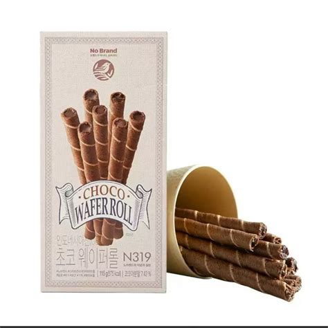 Authentic No Brand Choco Wafer Roll 115g Shopee Philippines