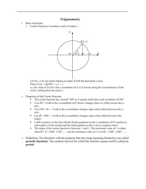 Solution Trignometry Complete Notes With Example Question Answers And