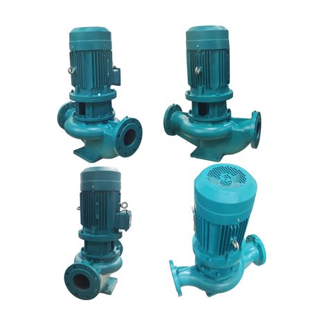 Small Motor Drive Vertical Inline Booster Pump In Commercial Building