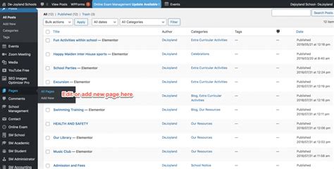 Add Or Edit Pages Princesage Online Branding