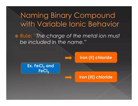 Recognize And Name Binary Compoundpdf