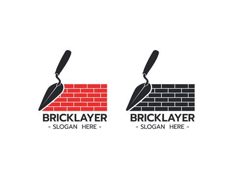 Bricklayer Logo Template Vector Illustration 13431971 Vector Art At