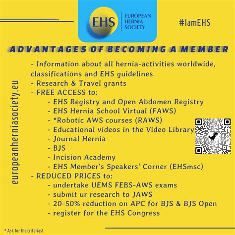 Become A Member Of The Ehs European Hernia Society
