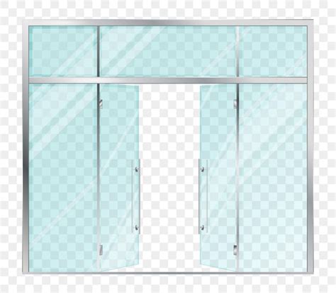 Premium Vector Double Panoramic Glass Doors Office Or Supermarket Entrance Mockup Entrance
