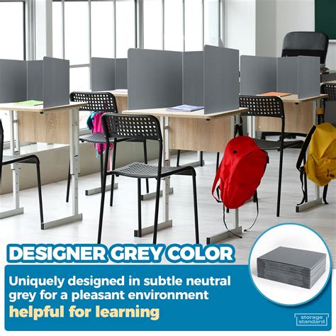 20 Pack Desk Dividers For Students Durable And Waterproof Plastic Priv