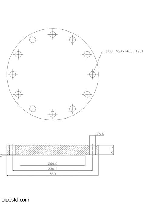 Blind Flange 8 Inch Class 300 Pipe Dimension And Piping Information