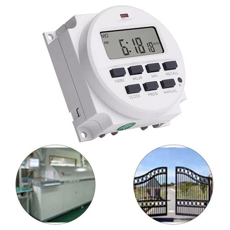 Easy Installation 24v 16a Programmable Timer Switch With Multiple