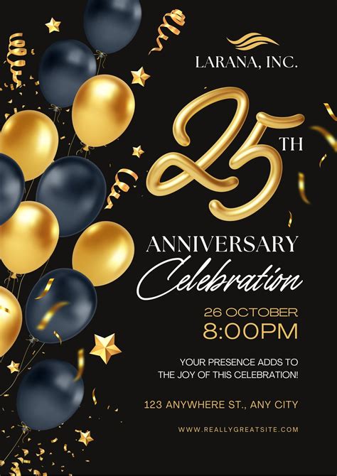 Free Customizable Company Anniversary Poster Templates Canva