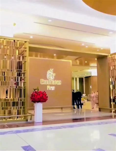 Emirates Airlines New First Class Lounge Experience Tiktok