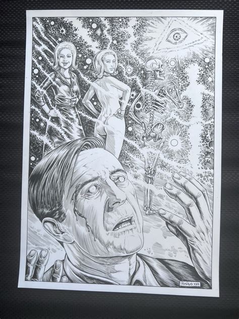 Raulo Caceres Original Illustration X The Man With The X Ray Eyes Ebay