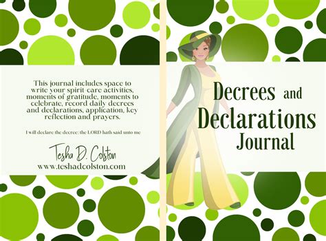 Decrees And Declarations Journal By Tesha Colston 1197