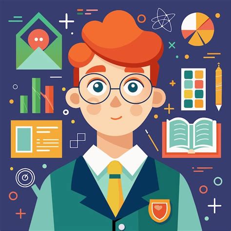 Flat Style Vector Illustration Of A Mathematician Premium Ai Generated Vector