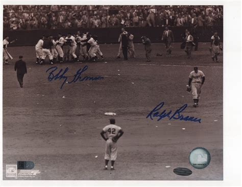 Bobby Thomson And Ralph Branca Signed 8x10 Photo Aiv Aa24283 — Rsa