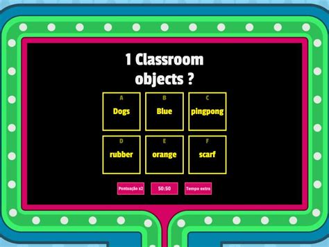 Classroom Objects Gameshow Quiz Classroom Objects Gameshow Quiz
