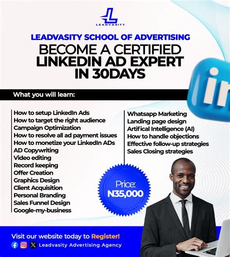 Buy Linkedin Ads Certification Course By Leadvasity Advertising Agency