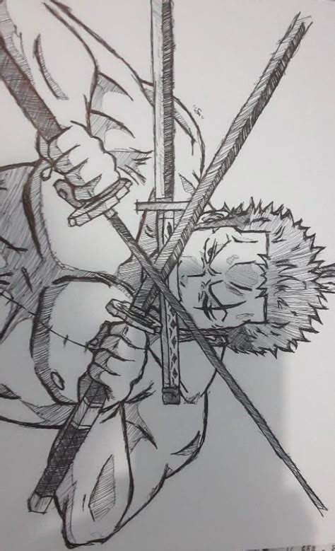 Roronoa Zoro Anime Drawings Sketches Anime Drawings For Beginners