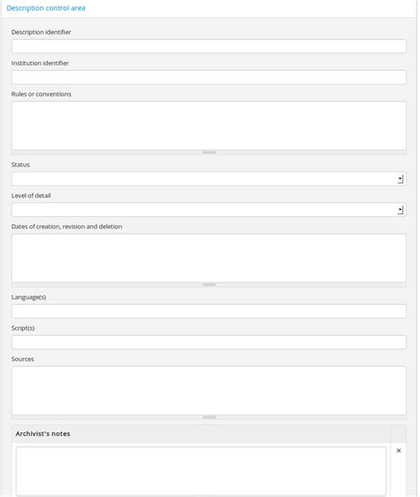 General International Standard Archival Description Isad G Data Entry And Csv Template