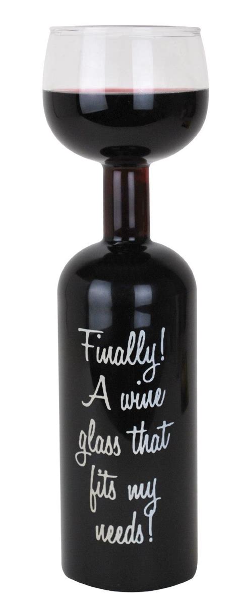 Ultimate Gag Wine Bottle Glass Wine Bottle Glass Wine One Glass Of Wine