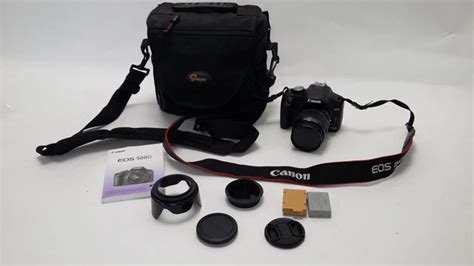 Canon Eos 500d 18 55mm Lens Complete Kit With Accessories Manual